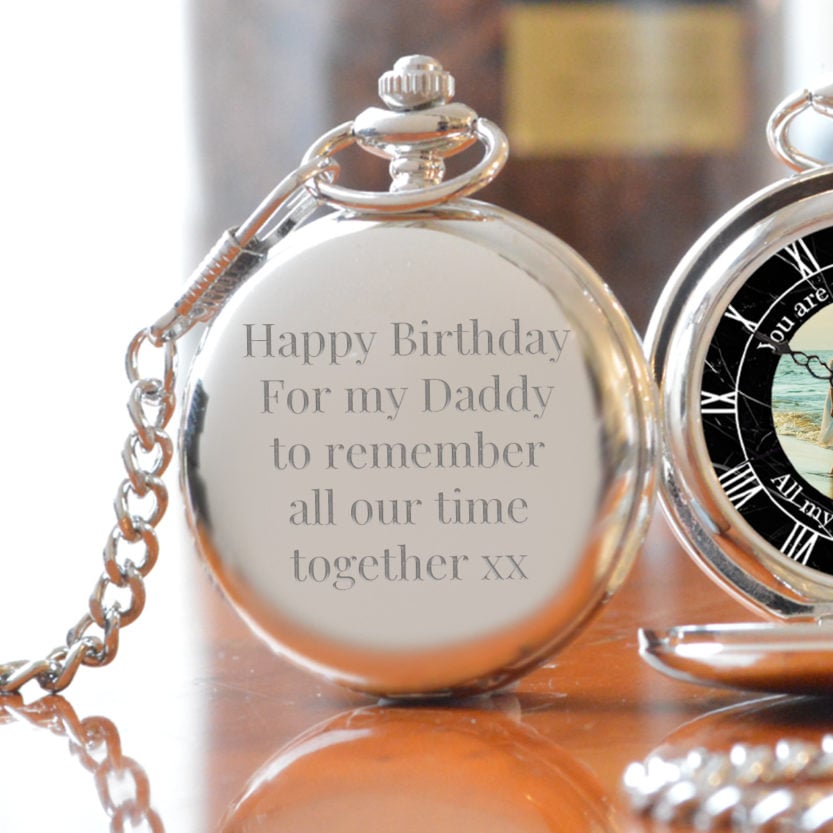 Personalised Pocket Watch With Photo Upload - GiftsOnline4U
