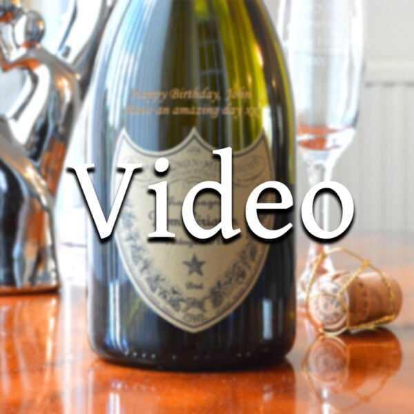 Dom Perignon Champagne with Engraved Flutes in Presentation Box ...