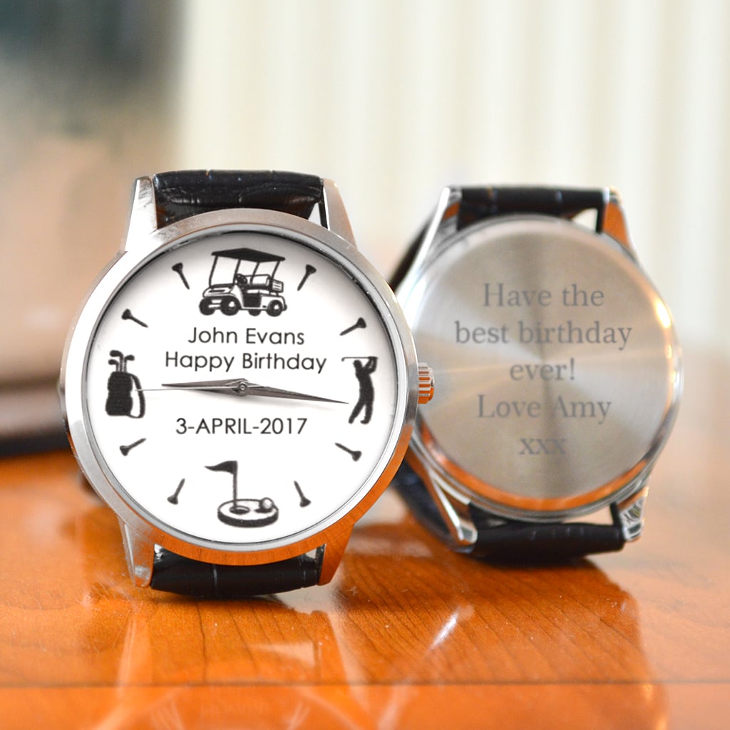 Handmade Personalised Golfers Wrist Watch