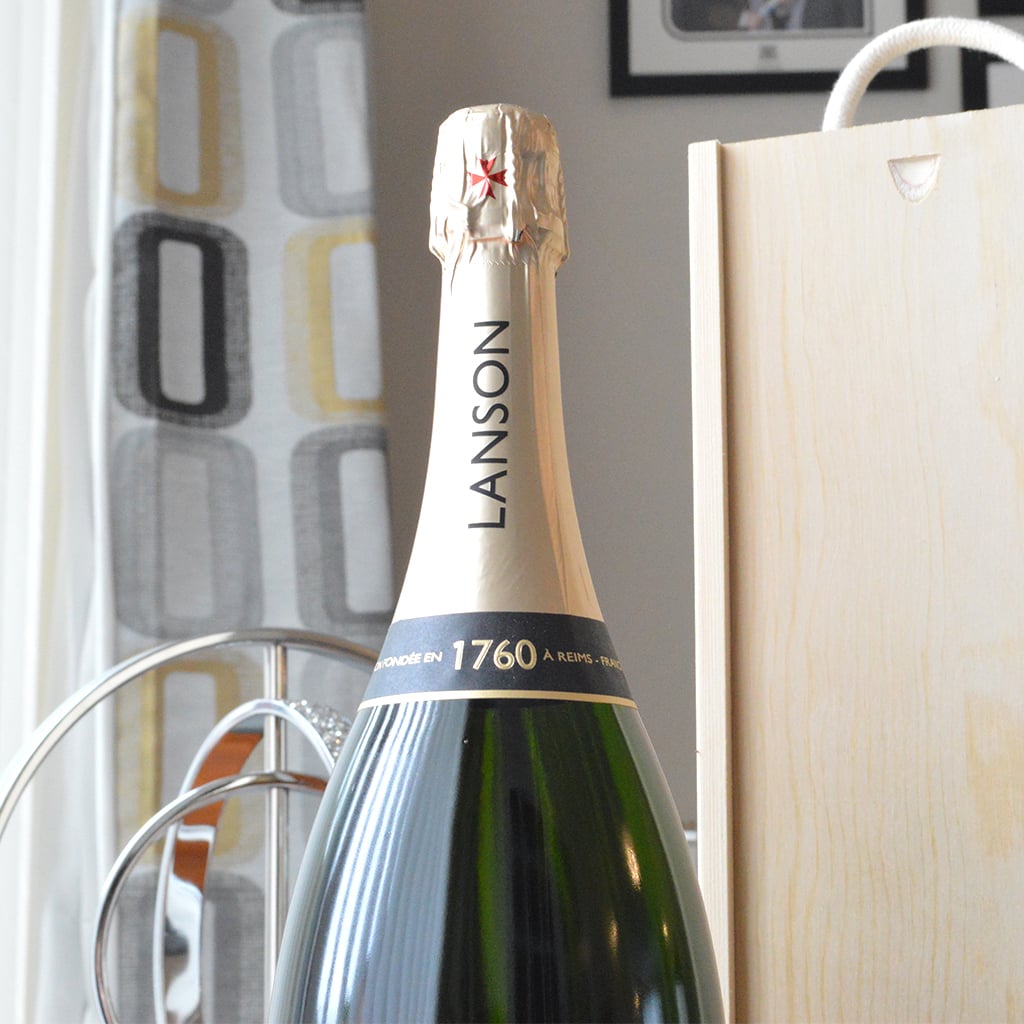 Personalised Lanson Black Label Magnum Champagne - GiftsOnline4U