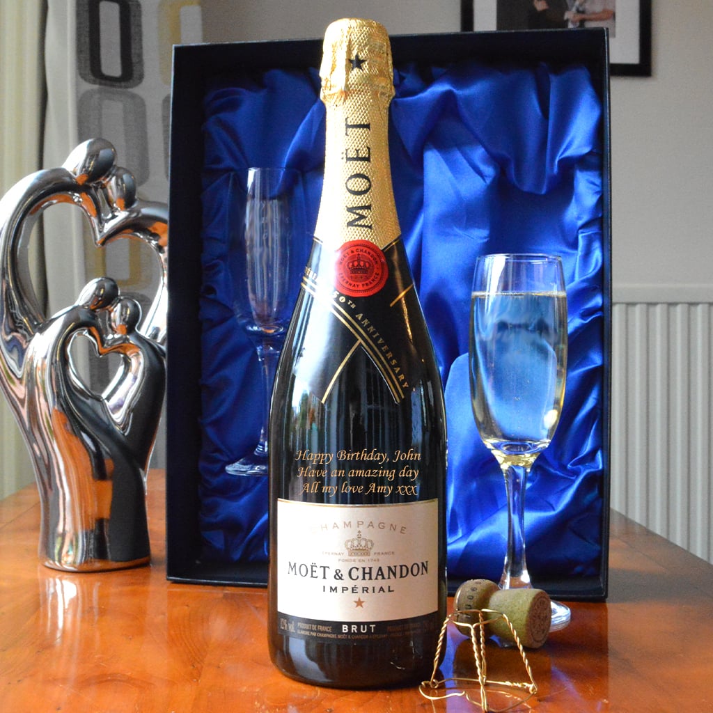 Personalised Champagne Gift Sets with Glasses | Champagne Gift Sets