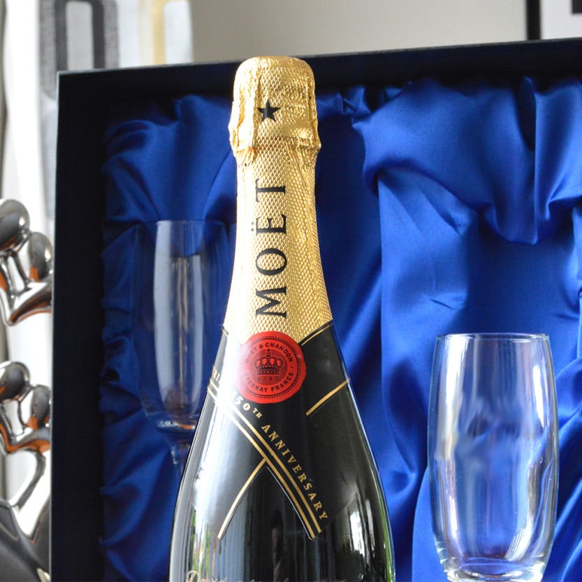 Personalised Champagne Gift Sets with Glasses | Champagne Gift Sets