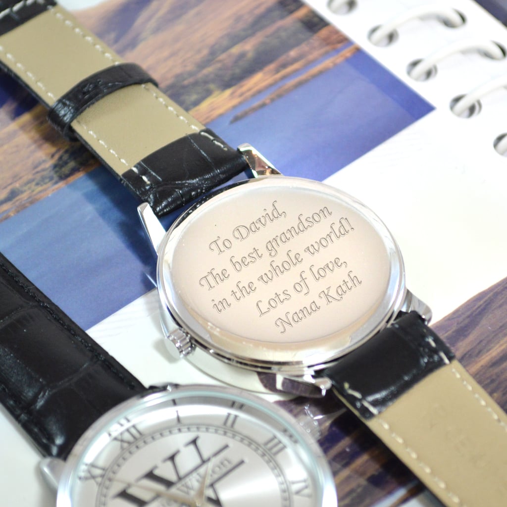 Personalised Watches | Men's Engraved Watches | Wrist Watch for Him