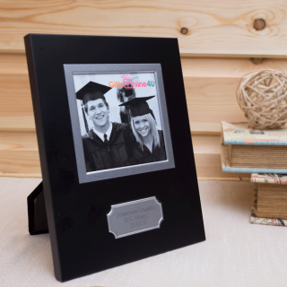 Black Engraved Graduation Photo Frame - GiftsOnline4U
