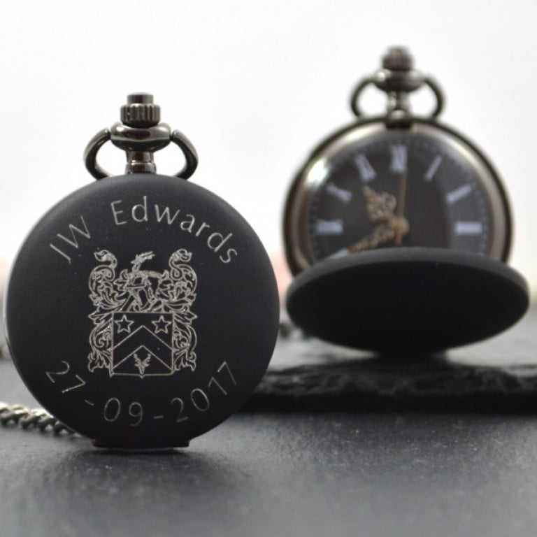 Shop Engraved Family Crest Pocket Watch - GiftsOnline4U