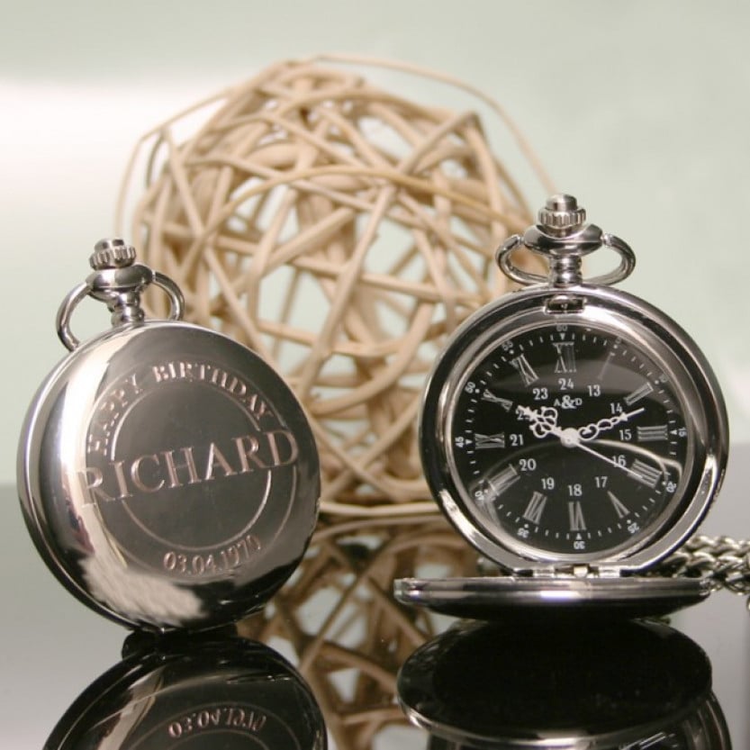 Engraved Pocket Watch Birthday Gifts