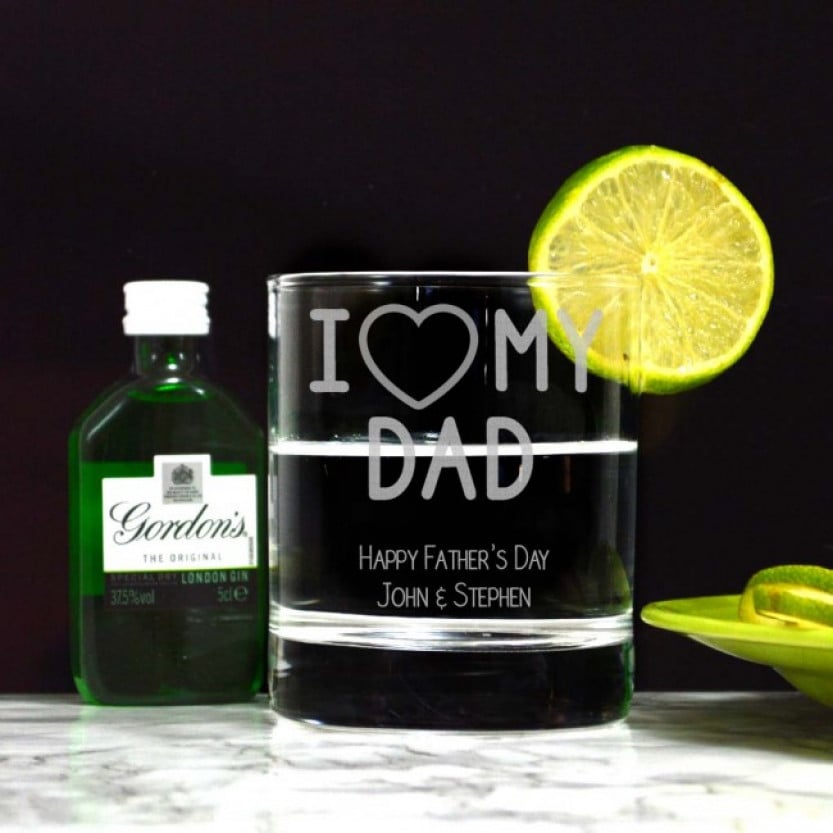 Personalised Mini Gin Gift Set For Dad - GiftsOnline4U