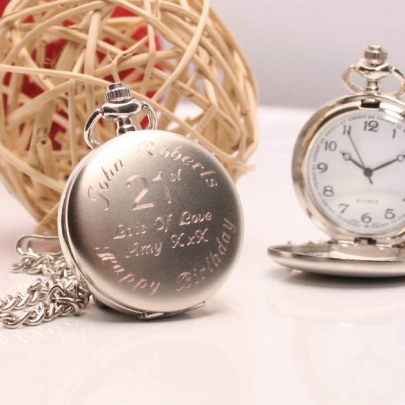 Personalised Pocket Watch With Photo Upload