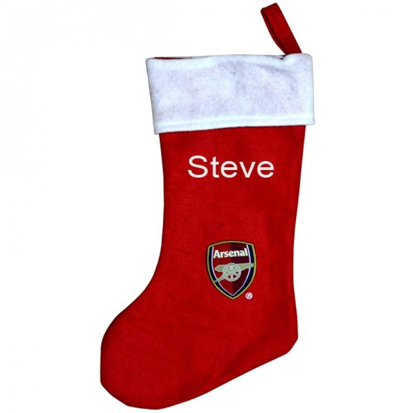 Personalised Arsenal Christmas Stocking Gifts