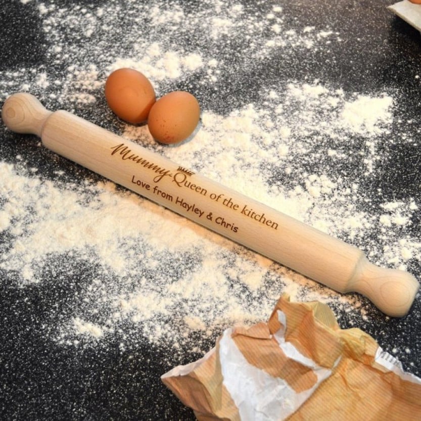 Personalised Rolling Pin Queen Of The Kitchen Gift