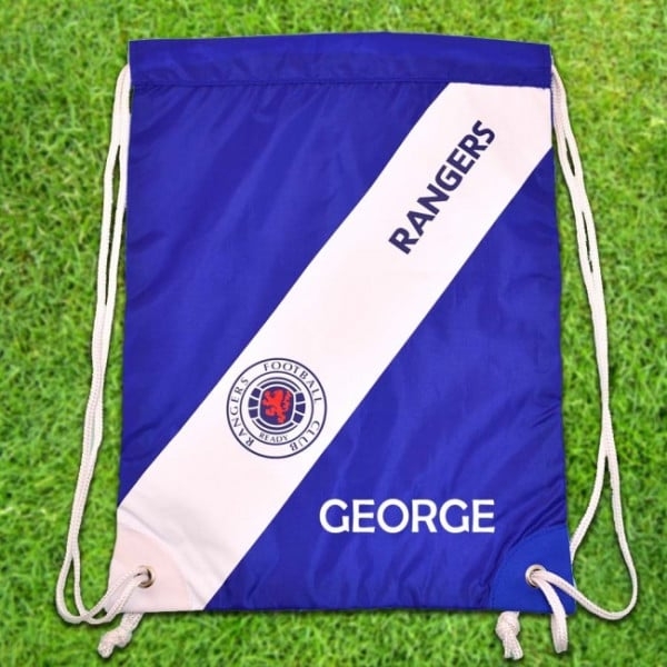 Personalised Rangers Gym Bag with Drawstring