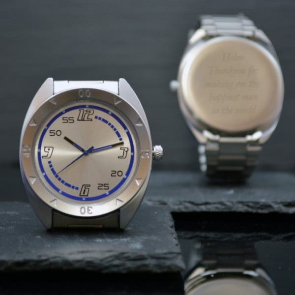 Chunky Engraved Wrist Watch - GiftsOnline4U