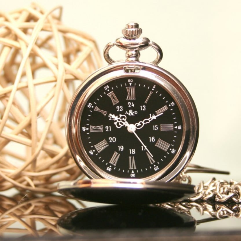 Engraved Pocket Watch Number One Dad Trophy Design - GiftsOnline4U