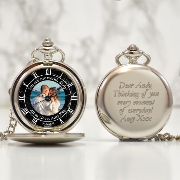 Personalised Pocket Watch With Photo Upload - GiftsOnline4U