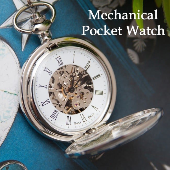 Engraved Pocket Watch Number One Dad Trophy Design - GiftsOnline4U