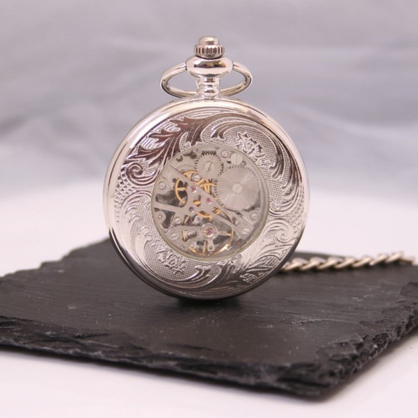 Personalised Engraved Golf Design Pocket Watch