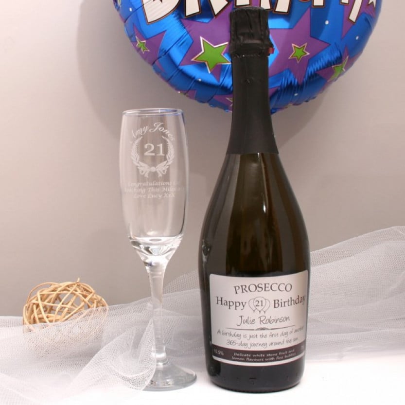 Personalised Birthday Prosecco Gift Set - GiftsOnline4U