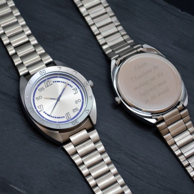 Chunky Engraved Wrist Watch - GiftsOnline4U