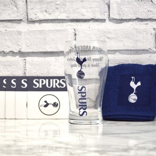 Personalised Tottenham Pint Glass Gift