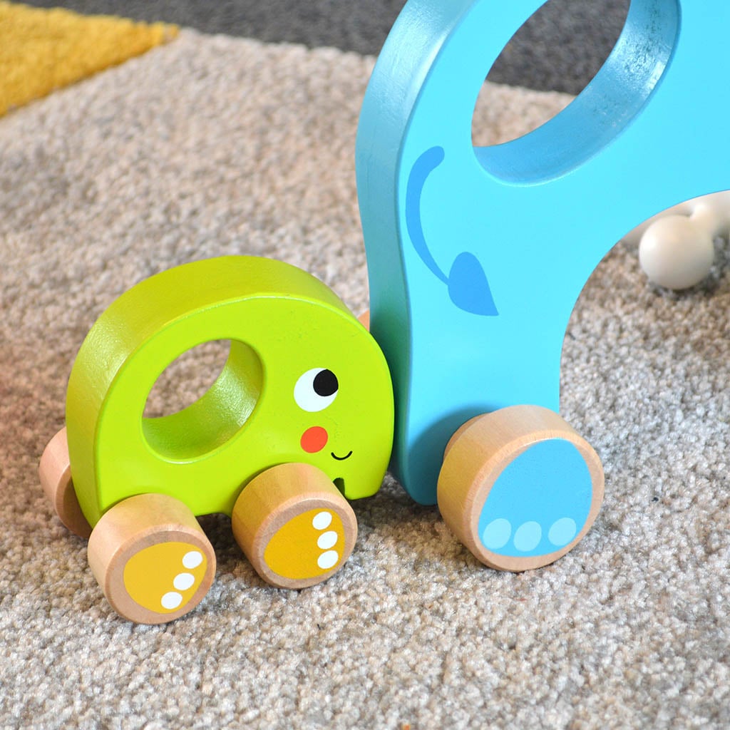 Personalised Toy Pull Along Elephants