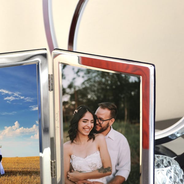 Personalised Wedding Twin Photo Frame - GiftsOnline4U