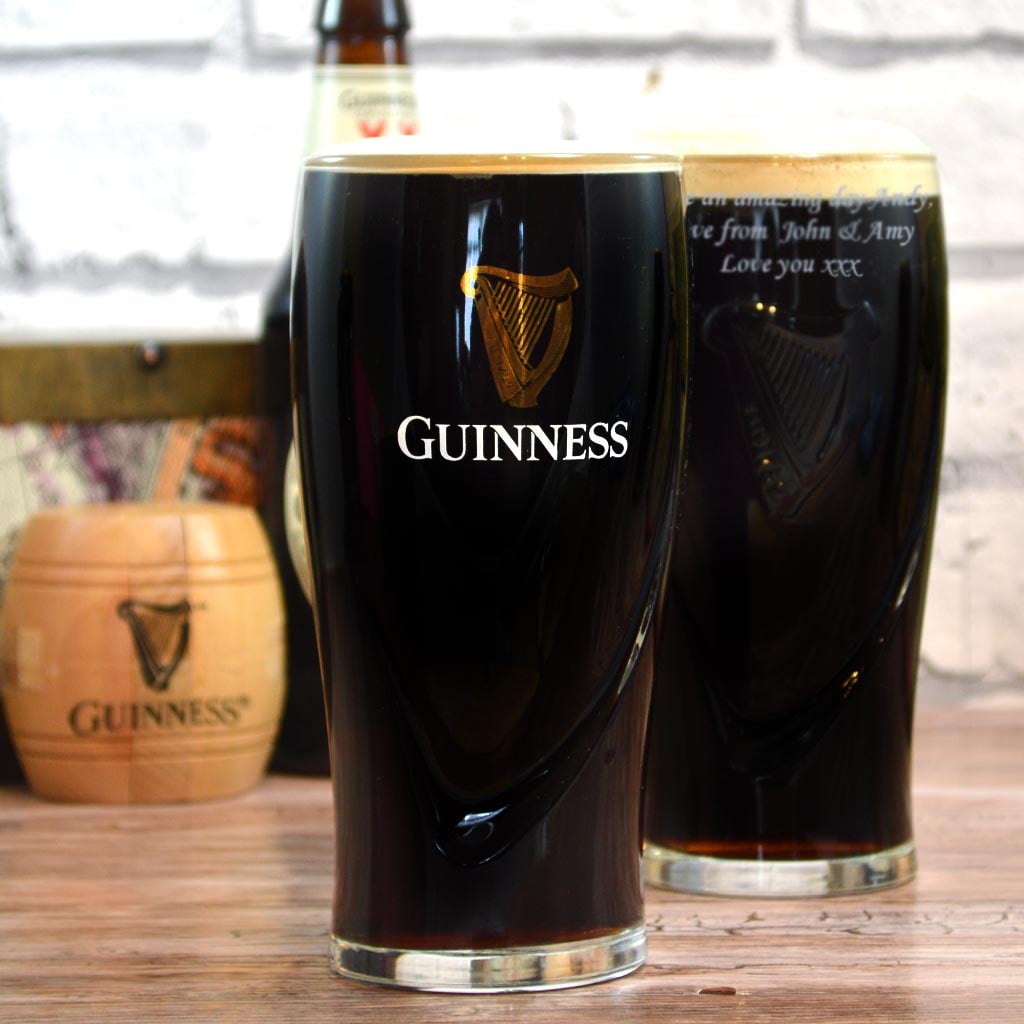 Personalised Guinness Pint Glass - GiftsOnline4U