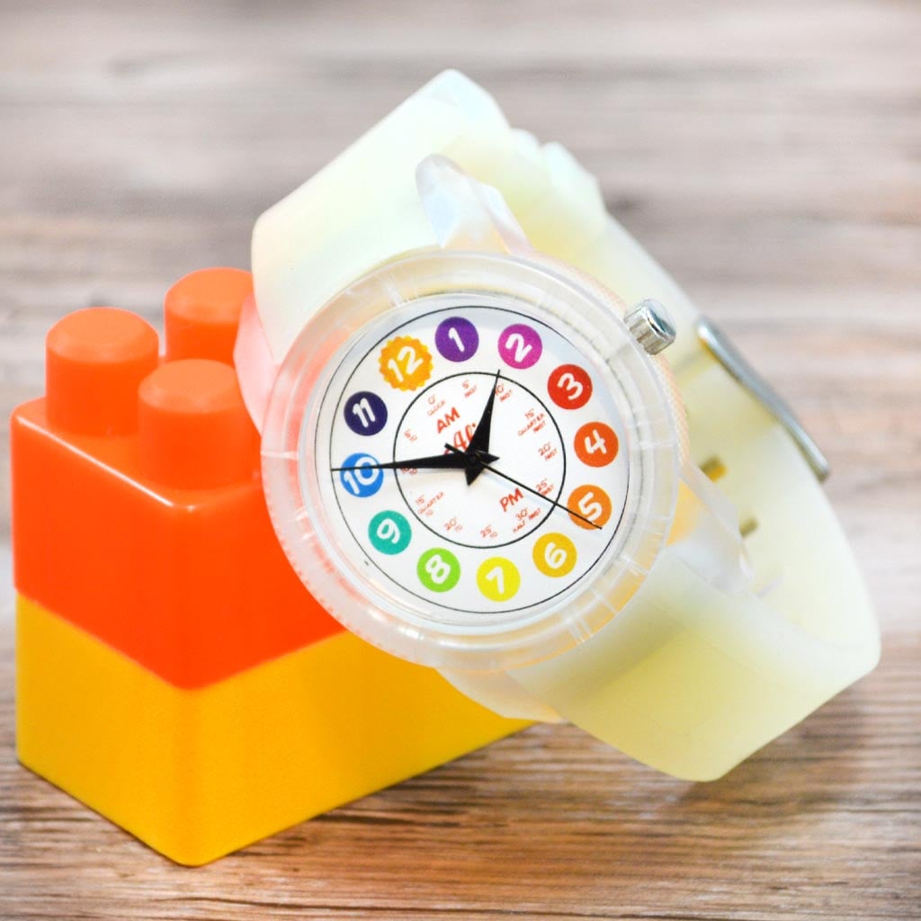 Personalised Transparent Wrist Watch with Rubber Strap