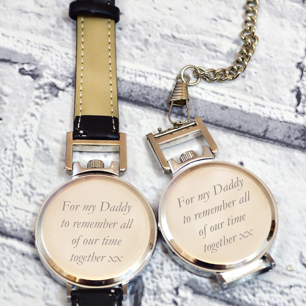 Multifunctional Personalised Fathers Day Watch With Photo and message ...