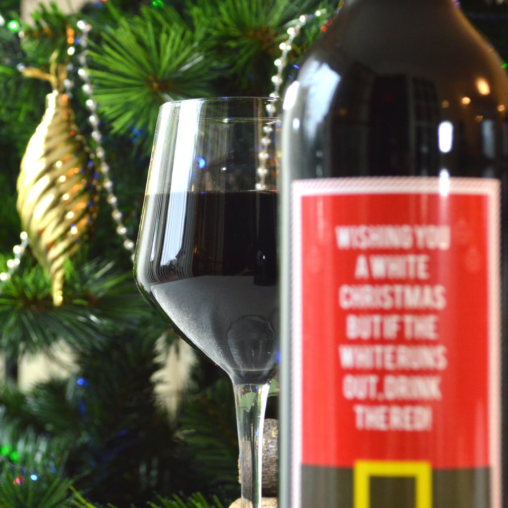 Christmas Wine with Festive Label - GiftsOnline4U