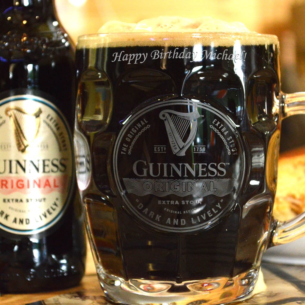 Personalised Guinness Original Glass Tankard - GiftsOnline4U