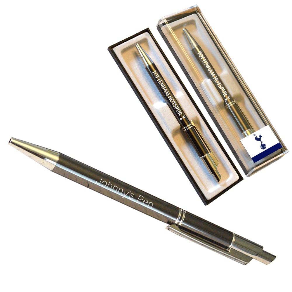 Personalised Tottenham Pen Black - GiftsOnline4U