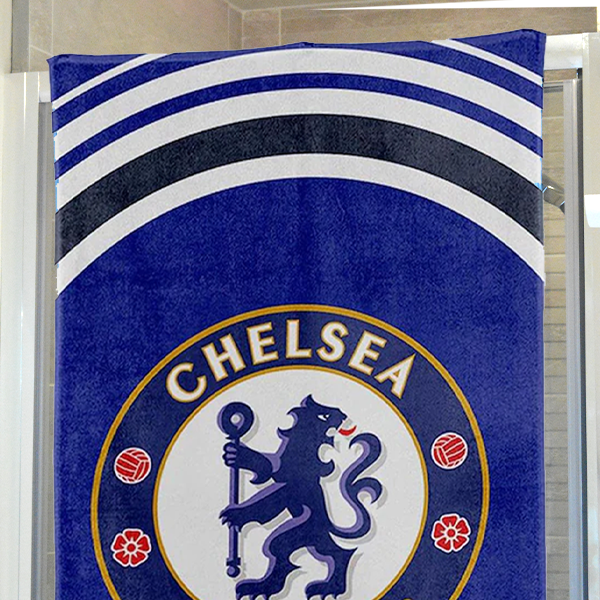 Personalised Chelsea Beach Towel Gift Circle Design - GiftsOnline4U