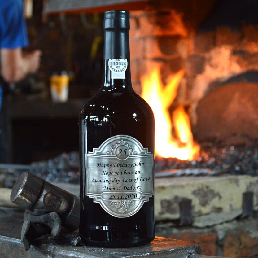 Personalised Birthday Port With Ornate Label - GiftsOnline4U