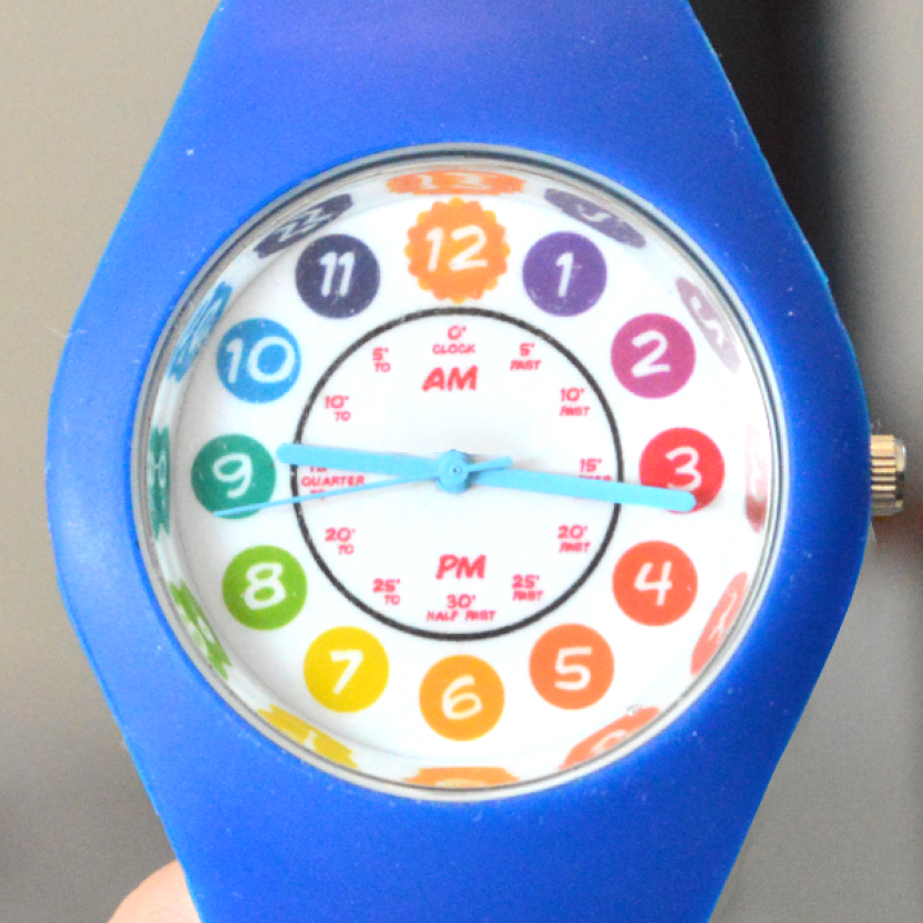Personalised Tell The Time Wrist Watch Blue - GiftsOnline4U