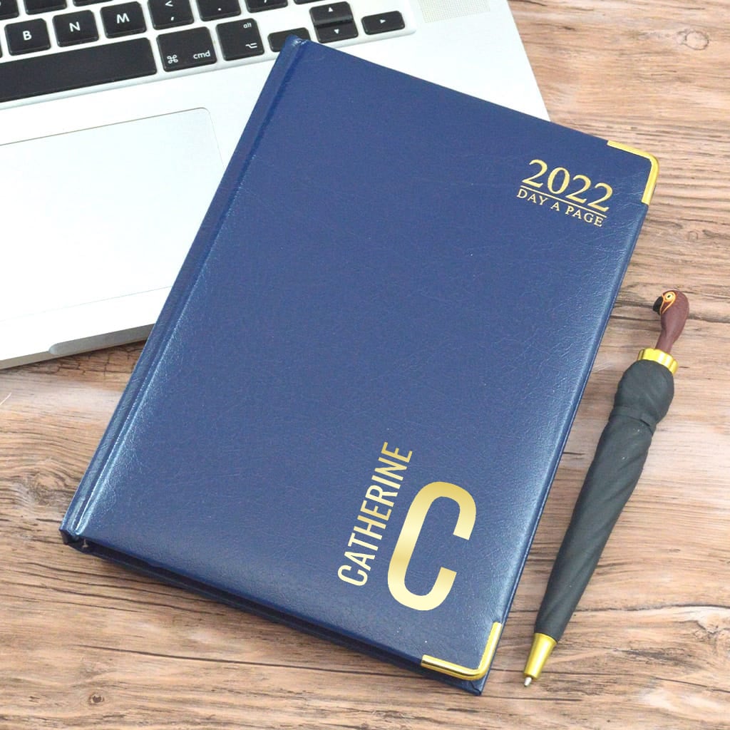 Personalised Diary With Stylish Monogram for 2026