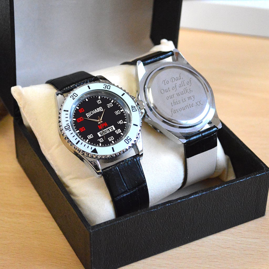 Personalised 50th Birthday Watch with Speedo Design - GiftsOnline4U