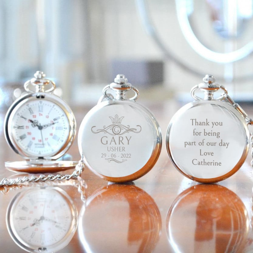 Personalised Usher Pocket Watch - GiftsOnline4U