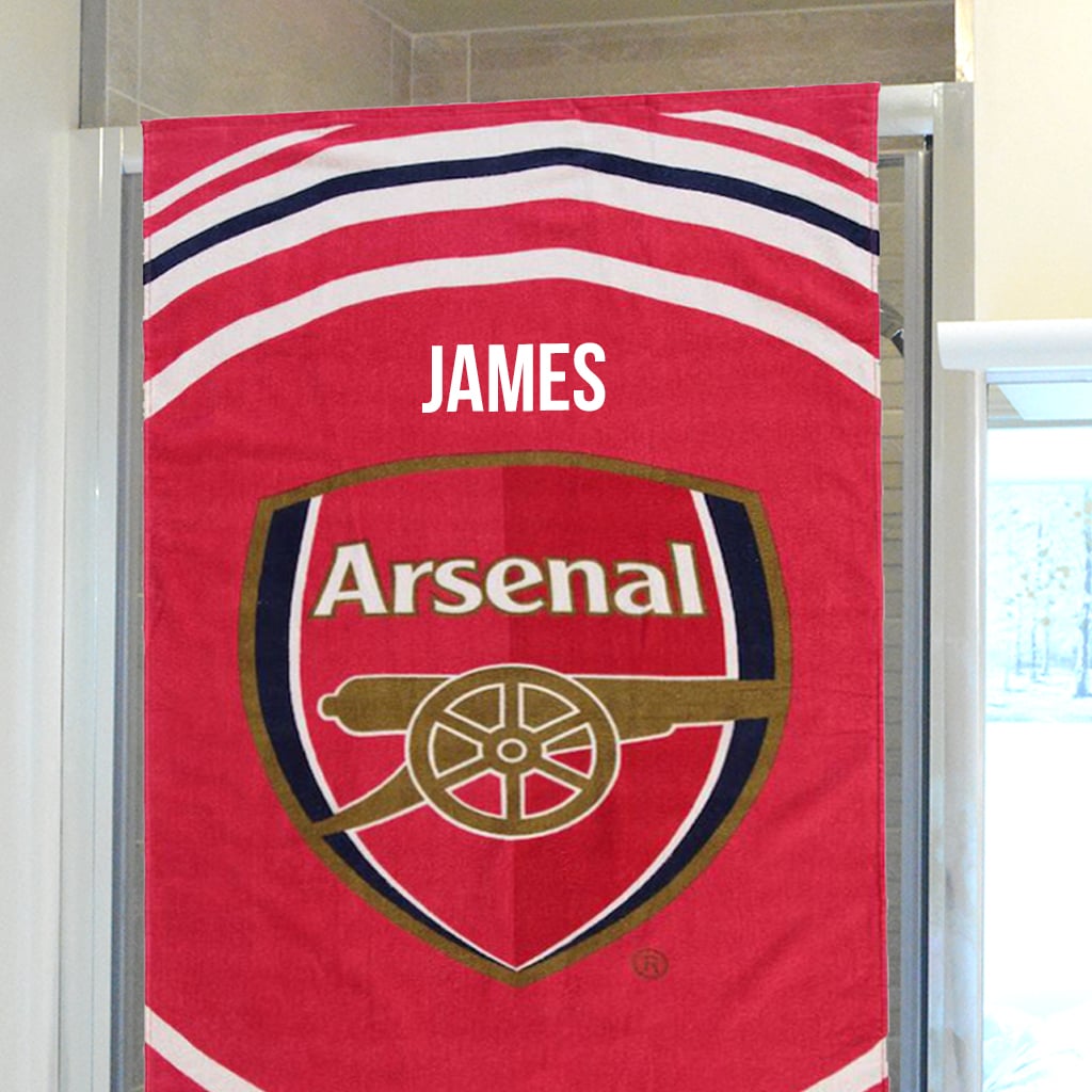 Personalised Arsenal Beach Towel - GiftsOnline4U