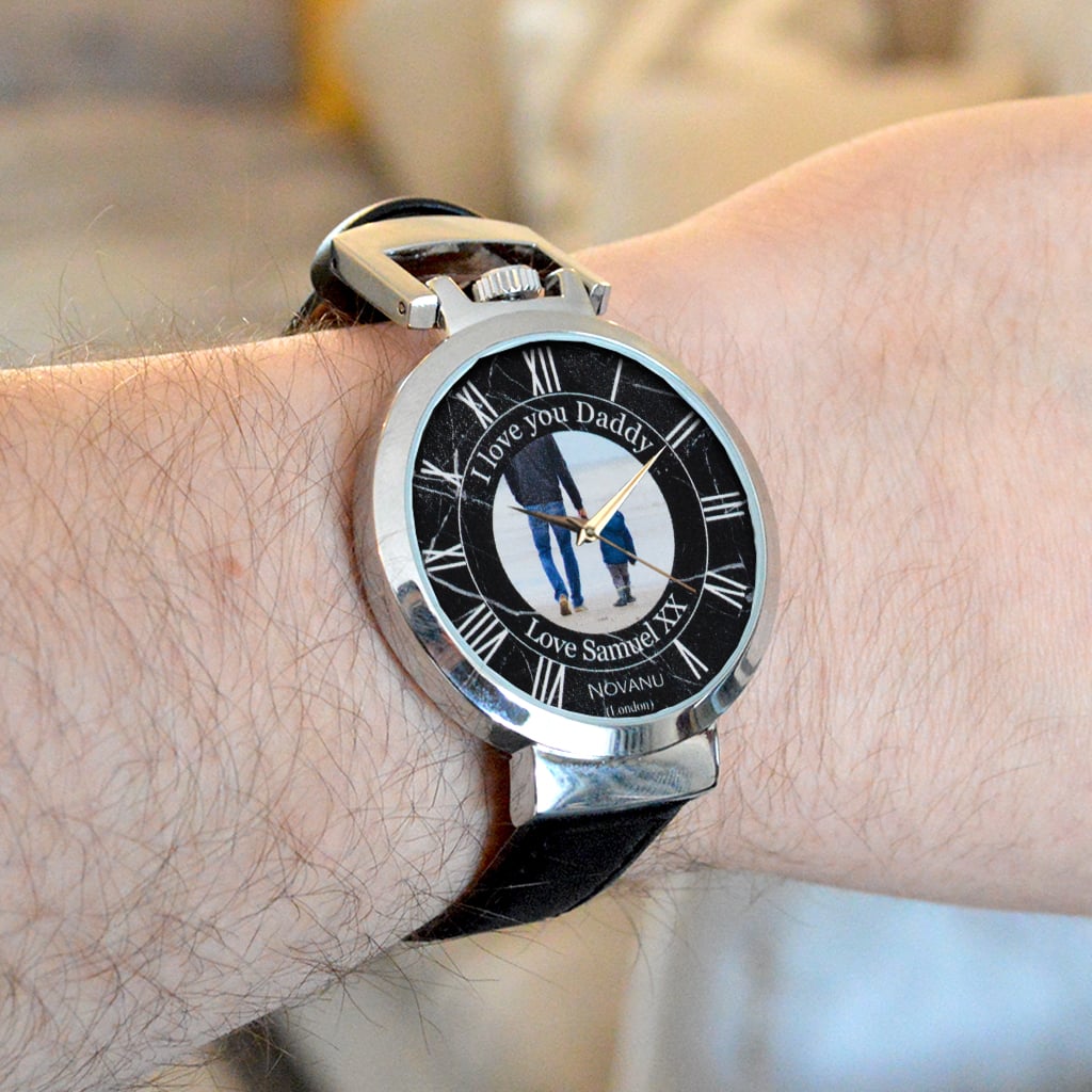 Multifunctional Personalised Fathers Day Watch With Photo and message ...