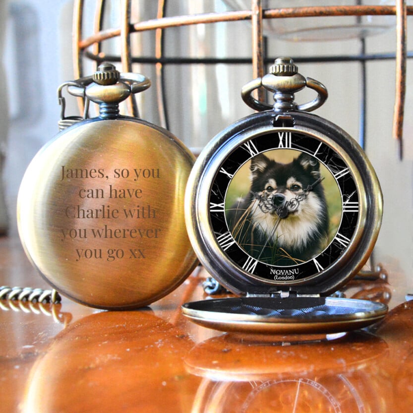 Personalised Pet Photo Pocket Watch - GiftsOnline4U