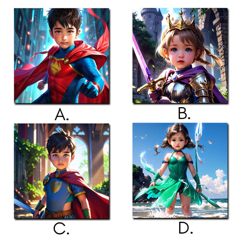 Personalised Lego-Style Puzzle Superhero Block