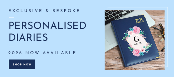 Personalised Diaries 2026 A4 & A5 Custom Planners UK